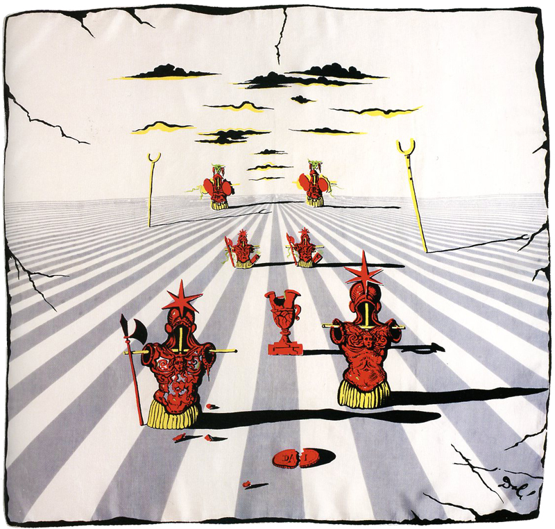 Screen-printed silk scarf by Dali for Westley Simpson – Textile Forum Blog
